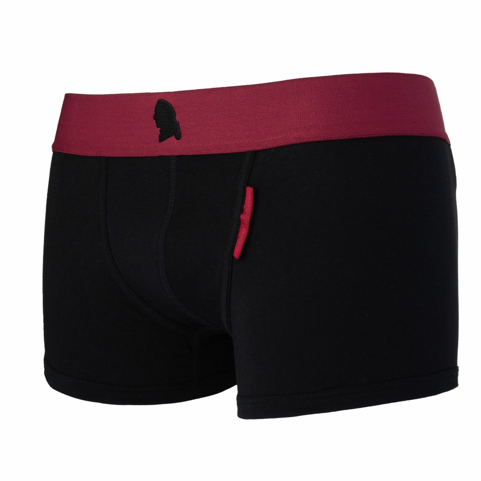 Black Boxer With Bordeaux Waistband Special Edition - Shop Now
